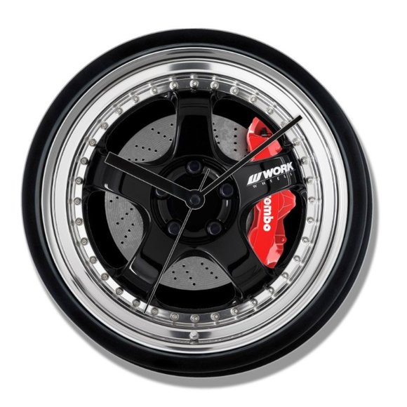 Clock | Wall Decor | Jdm Wheel Work Meister S Black Clock New | Poshmark
